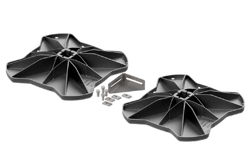 Big Foot Set 400x400 mm 250 kg/Fuß, 1 Set = 2 Füße | dama-tec